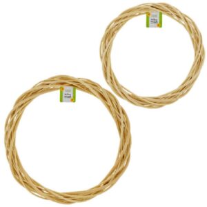 floral garden natural willow wreaths pack of 2