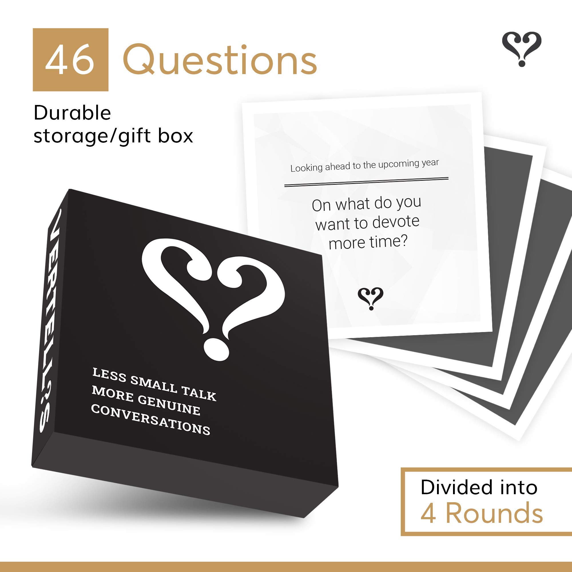 Vertellis Holiday Edition Conversation Cards - Thoughtful Conversation Starters & Questions for Parties & Gatherings - Mindfulness & Engaging Conversation Cards for Families, Groups, Friends & Office