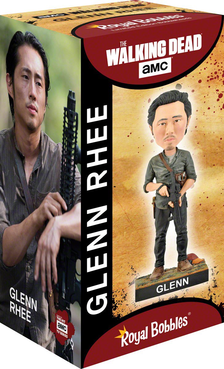 Royal Bobbles The Walking Dead Glenn Rhee Collectible Bobblehead Statue