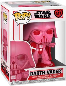 funko pop! star wars: valentines - darth vader with heart vinyl figure (bundled with pop box protector case)