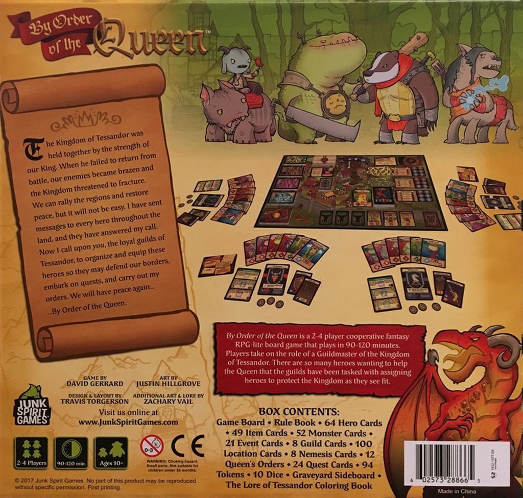 Junk Spirit Games Order of The Queen Board Games