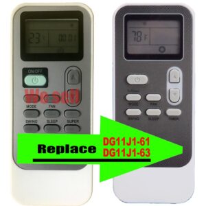 Replacement for LG Air Conditioner Remote Control Model Number (Part Number) DG11J1-61 DG11J1-63