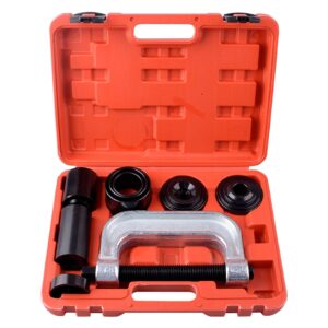 dayuan ball joint press & u joint removal tool kit with 4x4 adapters for most 2wd and 4wd cars and light trucks