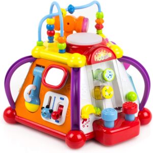 toysery baby activity center – toddler kids learning & skill development cube with lights & music. enhance skill development with a 15 in 1 game functions toy