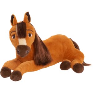 dreamworks spirit riding free large spirit plush, 13.5 inch tall and 18 inch long, stuffed animal, horse, kids toys for ages 3 up by just play