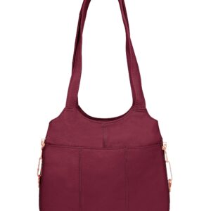 Roma Leathers Gun Concealment Purse - Wine