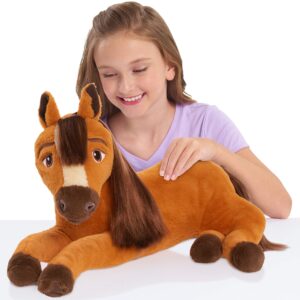 DreamWorks Spirit Riding Free Large Spirit Plush, 13.5 Inch Tall and 18 Inch Long, Stuffed Animal, Horse, Kids Toys for Ages 3 Up by Just Play