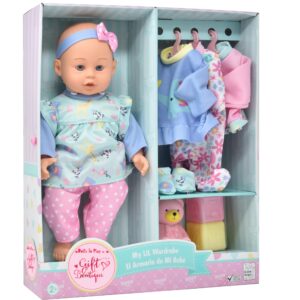 dolls to play soft body baby doll, 14 inch doll with clothes set and accessories