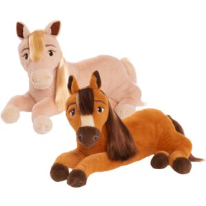 DreamWorks Spirit Riding Free Large Spirit Plush, 13.5 Inch Tall and 18 Inch Long, Stuffed Animal, Horse, Kids Toys for Ages 3 Up by Just Play