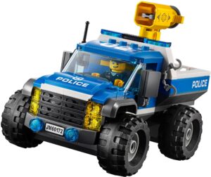 city mountain dirt road pursuit police building set, police 4x4 toy car & buggy, police toys for kids