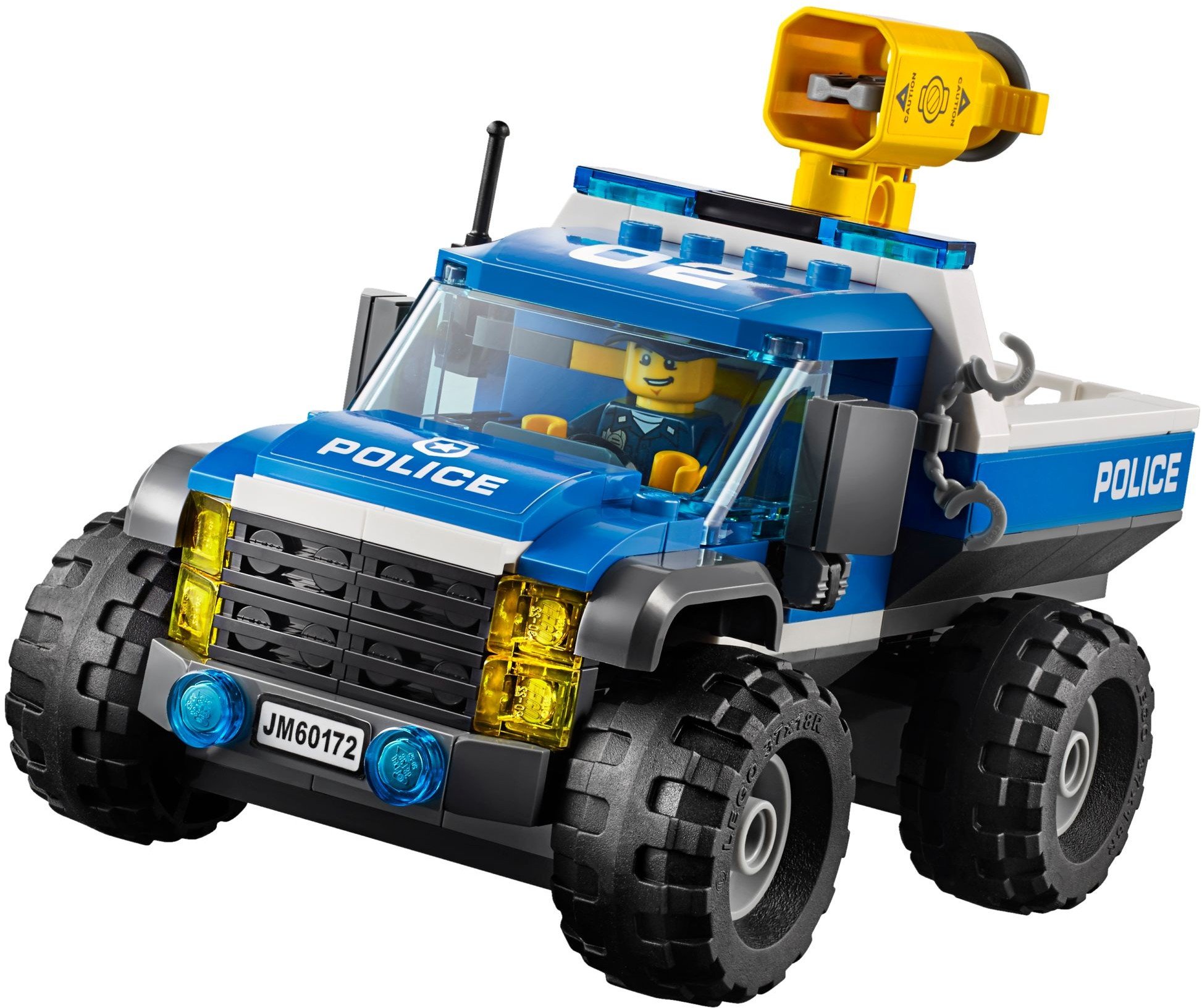 City Mountain Dirt Road Pursuit Police Building Set, Police 4x4 Toy Car & Buggy, Police Toys for Kids