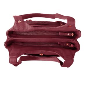 Roma Leathers Gun Concealment Purse - Wine