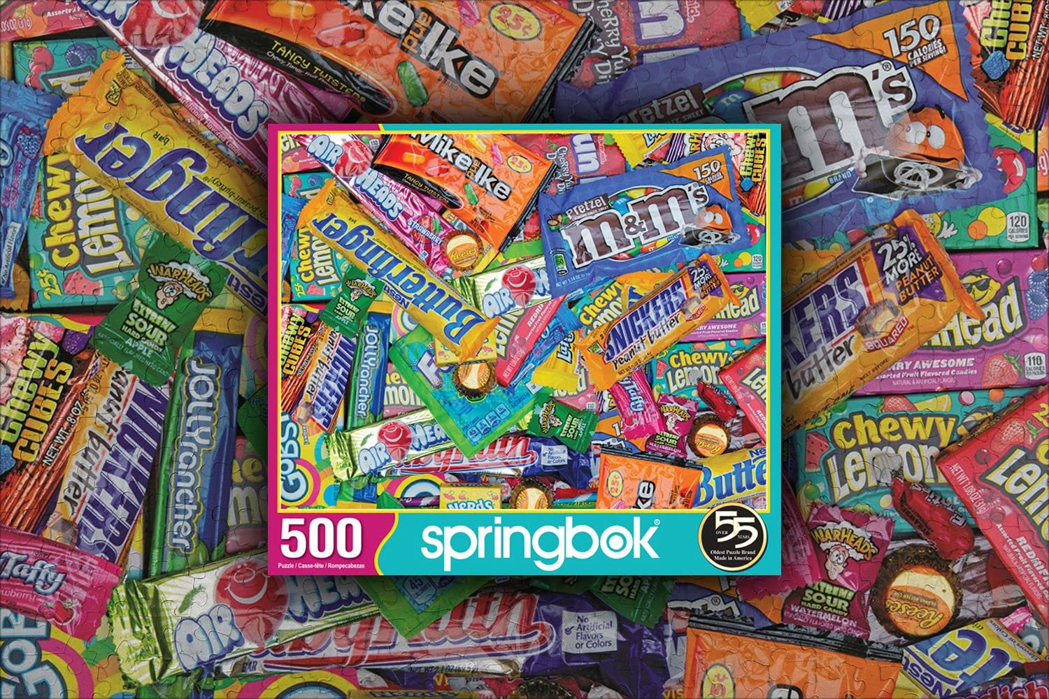 Springbok's 500 Piece Jigsaw Puzzle Sweet Tooth, Multi