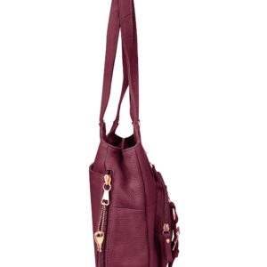 Roma Leathers Gun Concealment Purse - Wine