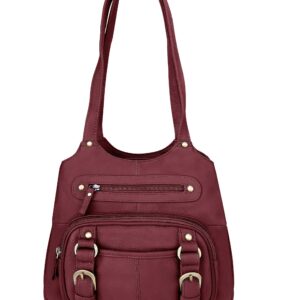 Roma Leathers Gun Concealment Purse - Wine