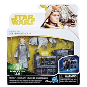 star wars rebolt and corellian hound - force link 2.0 action figures