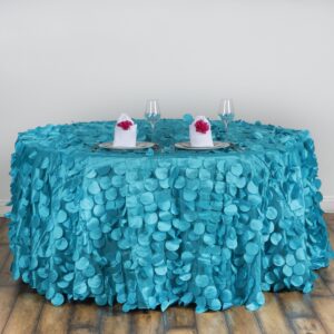 tableclothsfactory vibrant flamingo petals 120 round tablecloth turquoise