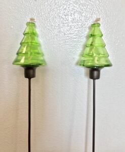 toland home garden christmas tree stake lanterns - set of 4