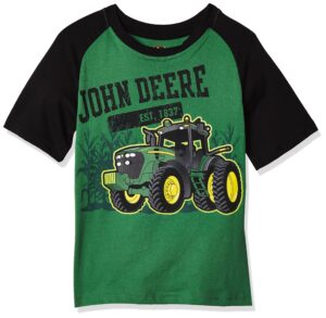 john deere boys' little tee shirt, green, 7