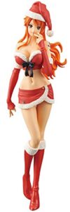 banpresto one piece glitter & glamours nami christmas style action figure (red version)