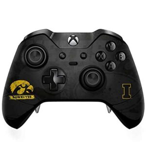 skinit decal gaming skin compatible with xbox one elite controller - officially licensed university of iowa iowa hawkeyes distressed logo design