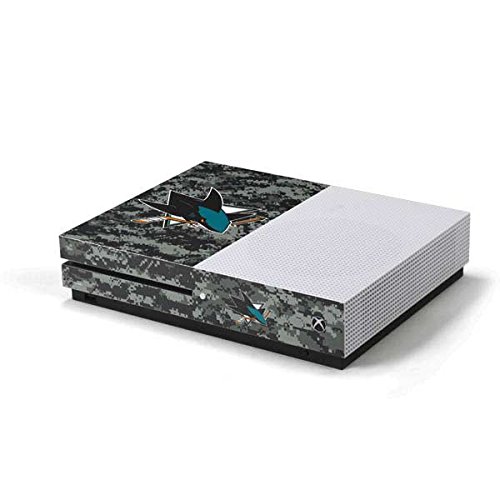 Skinit Decal Gaming Skin for Xbox One S Console - Officially Licensed NHL San Jose Sharks Camo Design