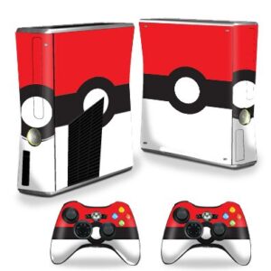 mightyskins skin compatible with x-box 360 xbox 360 s console - battle ball | protective, durable, and unique vinyl decal wrap cover | easy to apply, remove, and change styles | made in the usa