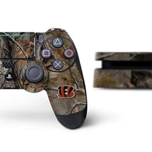 Skinit Decal Gaming Skin Compatible with PS4 Slim Bundle - Officially Licensed NFL Cincinnati Bengals Realtree AP Camo Design