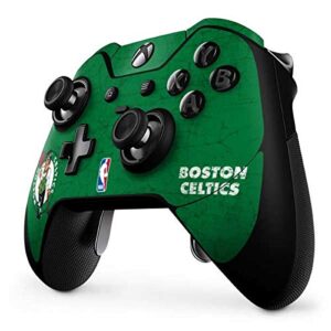 Skinit Decal Gaming Skin Compatible with Xbox One Elite Controller - Officially Licensed NBA Boston Celtics Green Primary Logo Design