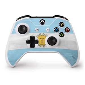 skinit decal gaming skin compatible with xbox one s controller - originally designed argentina flag distressed design