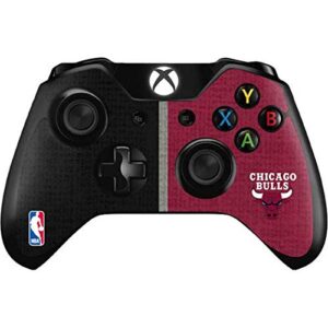 skinit decal gaming skin compatible with xbox one controller - officially licensed nba chicago bulls canvas design