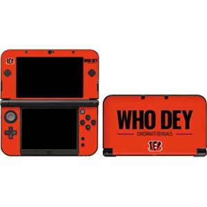 skinit decal gaming skin compatible with 3ds xl 2015 - officially licensed nfl cincinnati bengals team motto design