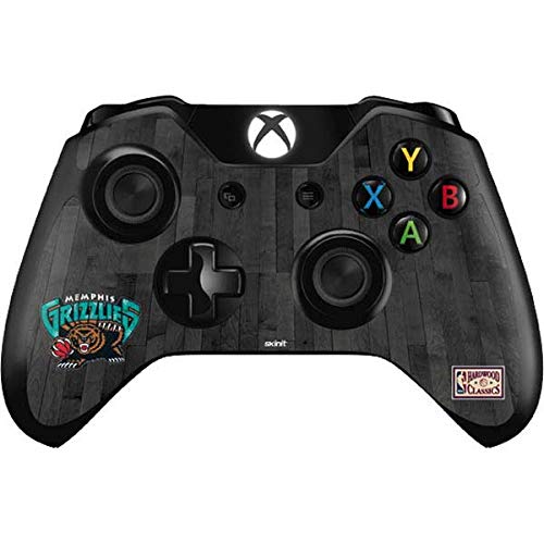 Skinit Decal Gaming Skin Compatible with Xbox One Controller - Officially Licensed NBA Memphis Grizzlies Hardwood Classics Design