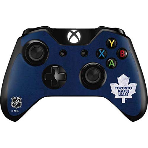 Skinit Decal Gaming Skin Compatible with Xbox One Controller - Officially Licensed NHL Toronto Maple Leafs Distressed Design