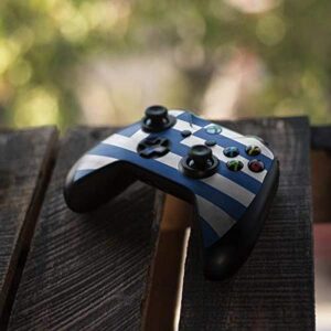 Skinit Decal Gaming Skin Compatible with Xbox One S Controller - Originally Designed Greece Flag Distressed Design