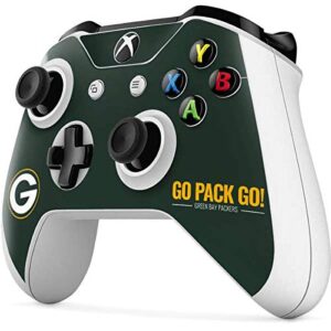 Skinit Decal Gaming Skin Compatible with Xbox One S Controller - Officially Licensed NFL Green Bay Packers Team Motto Design