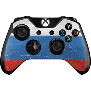 skinit decal gaming skin compatible with xbox one controller - originally designed russian flag distressed design