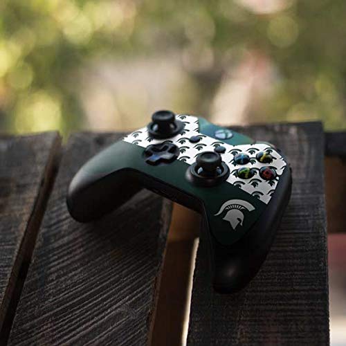 Skinit Decal Gaming Skin Compatible with Xbox One Controller - Officially Licensed College Michigan State University Spartans MSU Split Design