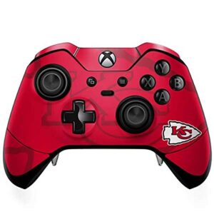 skinit decal gaming skin compatible with xbox one elite controller - officially licensed nfl kansas city chiefs double vision design