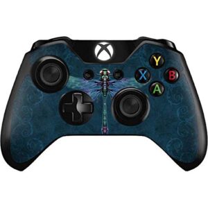 skinit decal gaming skin compatible with xbox one controller - officially licensed tate and co. mystical dragonfly design