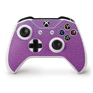 skinit decal gaming skin compatible with xbox one s controller - officially licensed skinit originally designed cheetah print purple and blue design