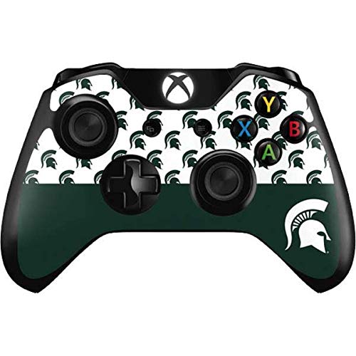 Skinit Decal Gaming Skin Compatible with Xbox One Controller - Officially Licensed College Michigan State University Spartans MSU Split Design