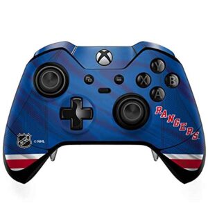 skinit decal gaming skin compatible with xbox one elite controller - officially licensed nhl new york rangers home jersey design