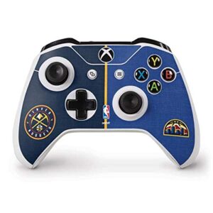 skinit decal gaming skin compatible with xbox one s controller - officially licensed nba denver nuggets canvas design