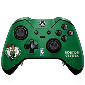 skinit decal gaming skin compatible with xbox one elite controller - officially licensed nba boston celtics green primary logo design