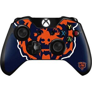 skinit decal gaming skin compatible with xbox one controller - officially licensed nfl chicago bears large logo design