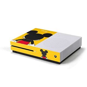 skinit decal gaming skin compatible with xbox one s console - officially licensed disney mickey mouse backwards design