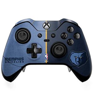 skinit decal gaming skin compatible with xbox one elite controller - officially licensed nba memphis grizzlies canvas design