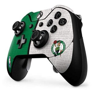 Skinit Decal Gaming Skin Compatible with Xbox One Elite Controller - Officially Licensed NBA Boston Celtics Canvas Design