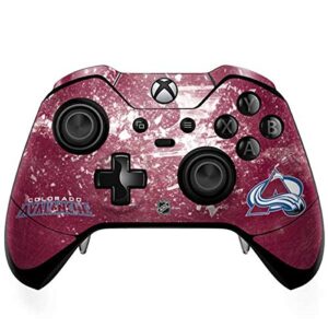 skinit decal gaming skin compatible with xbox one elite controller - officially licensed nhl colorado avalanche frozen design